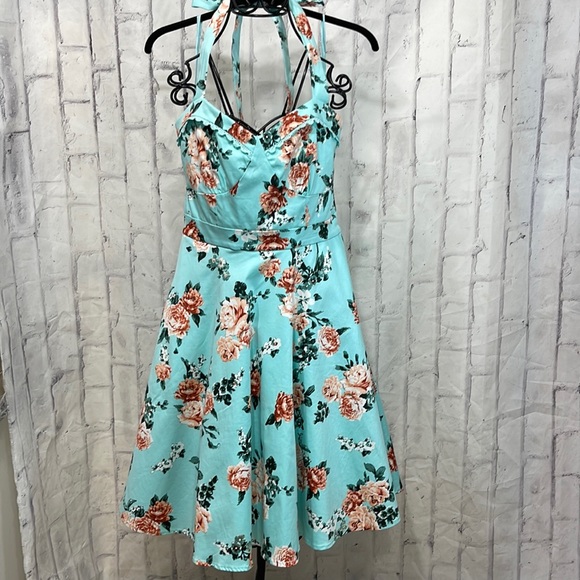 Hot Topic | Dresses | Hot Topic 5s Rockabilly Pinup Style Dress Mint ...